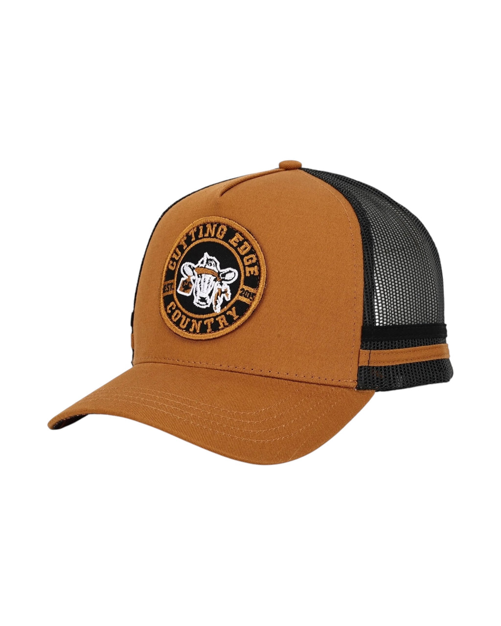 CEC Rust & Black Logo Trucker Cap – Cutting Edge Country