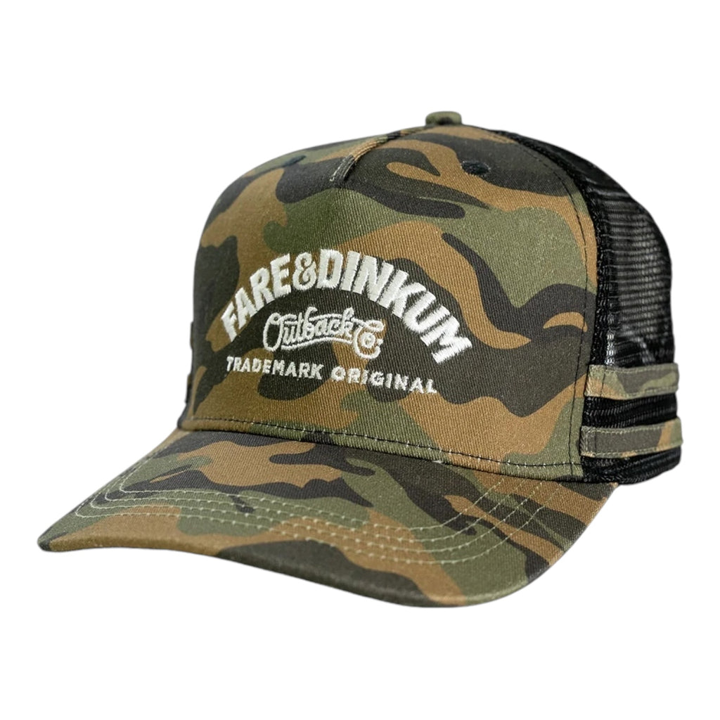 F&D Outback Trucker Cap - Camo – Cutting Edge Country